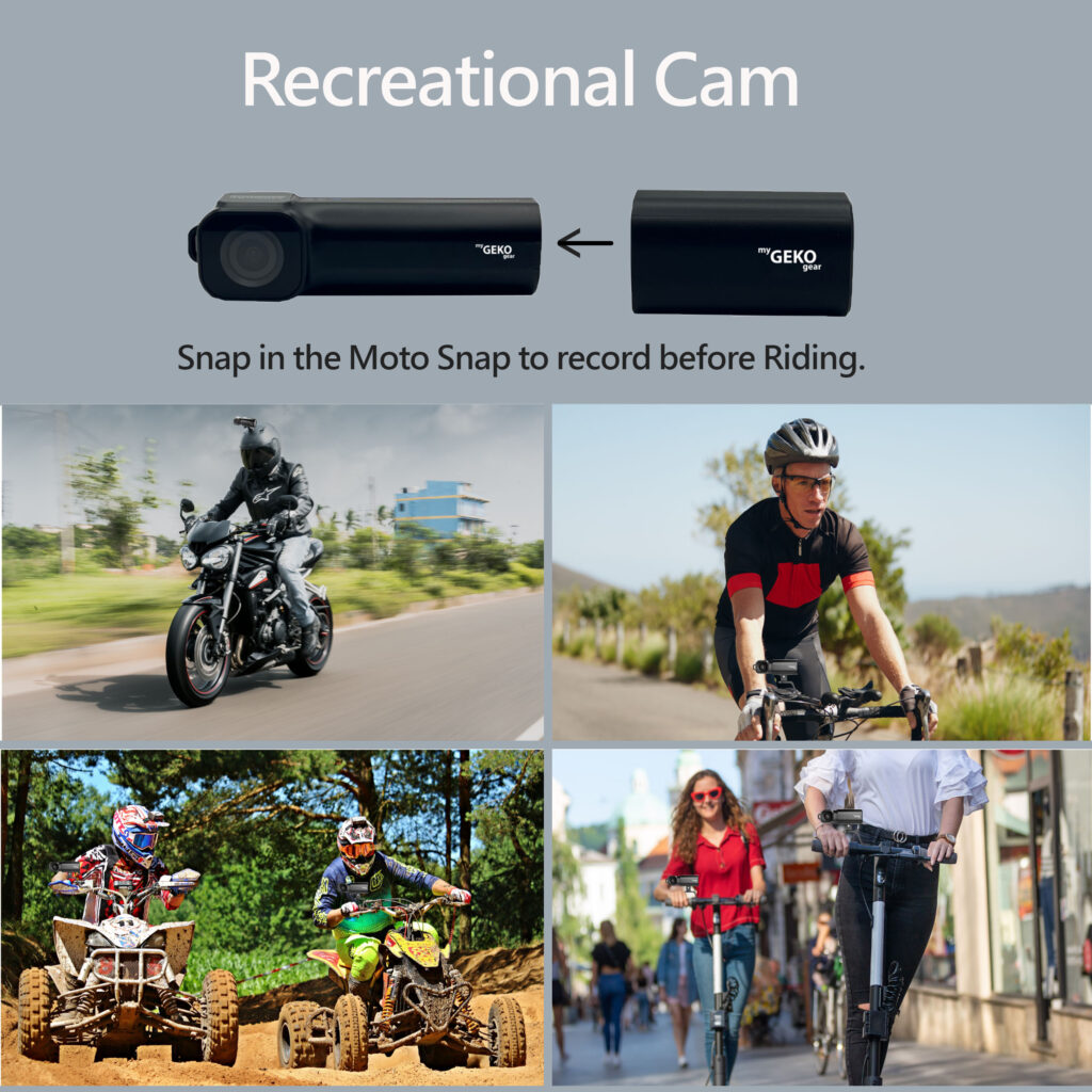 Moto Snap 1080P HD Motorcycle Dash Cam - GekoGear