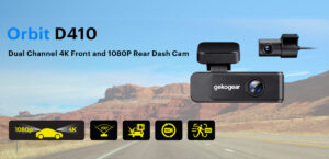 Orbit 410 Dual Channel 4K Front and 1080P Rear Dash Cam - GekoGear