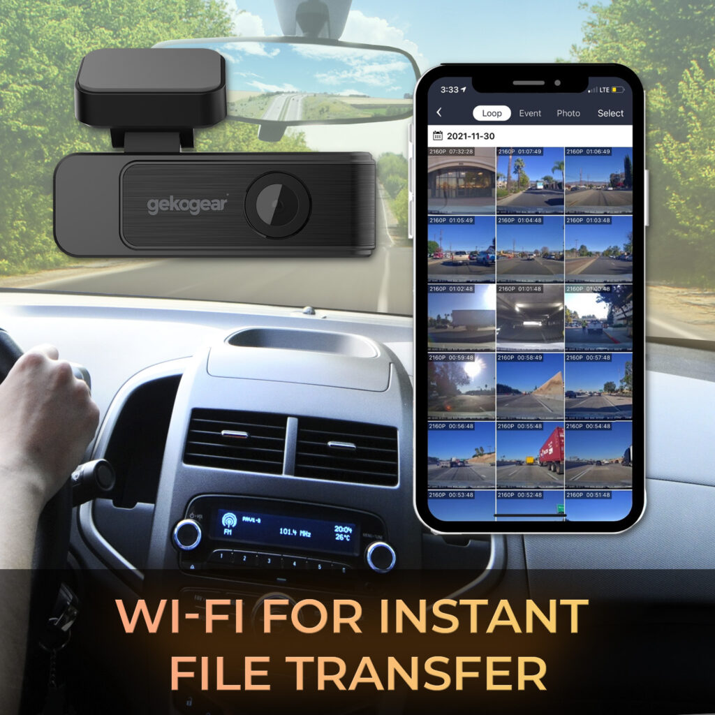 Orbit 410 Dual Channel 4K Front and 1080P Rear Dash Cam - GekoGear