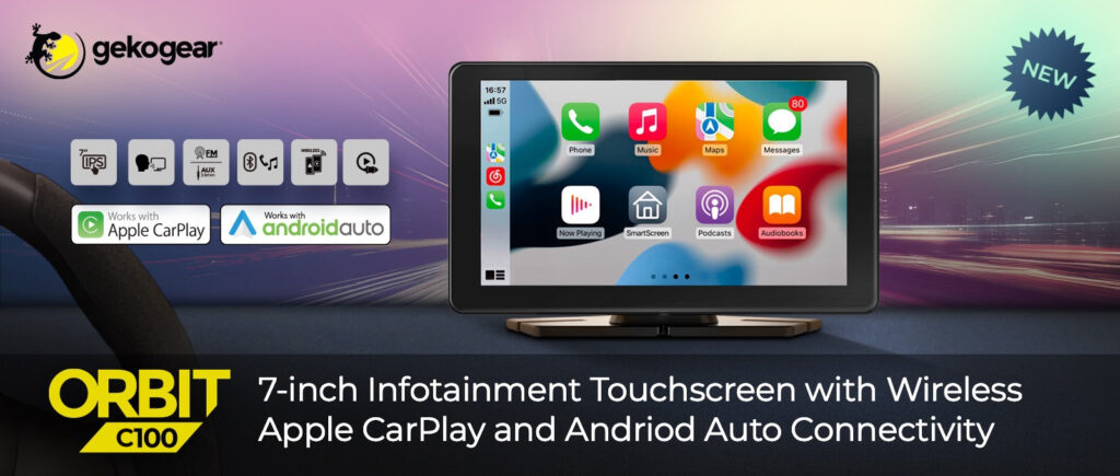 Orbit C100 7” Infotainment Display compatible with Apple Car Play and ...