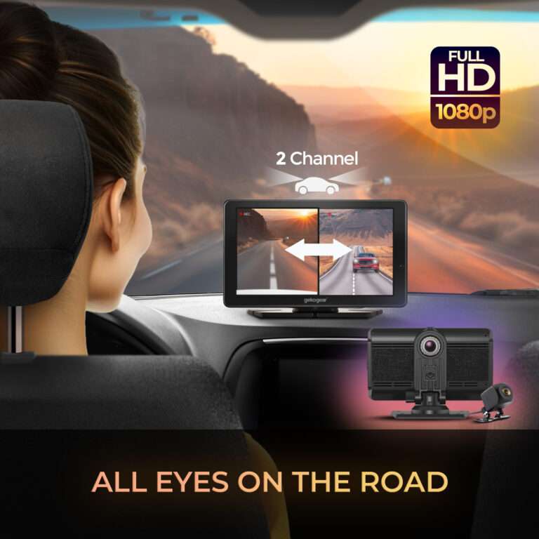 myGEKOgear - Dashcam - Orbit C110 Dual Front (1080P) Rear (1080P) & Ba ...