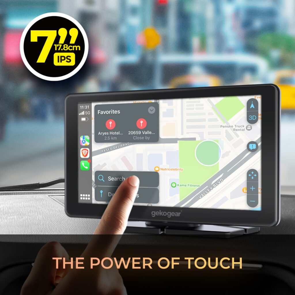 Orbit C110 7” Infotainment Display with Dash Cam and Backup Cam - GekoGear