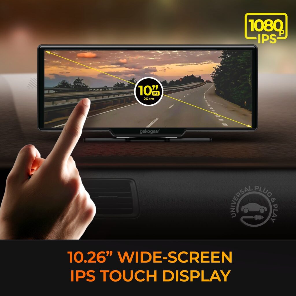 Orbit C120 10.26” Infotainment Display with Dash Cam and Backup Cam ...