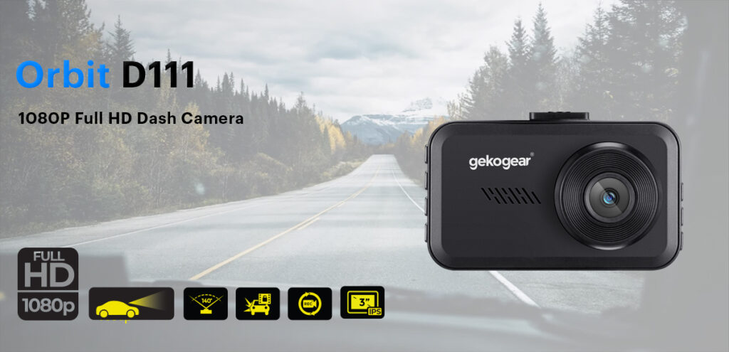 Orbit D111 1080P HD Dash Cam - GekoGear